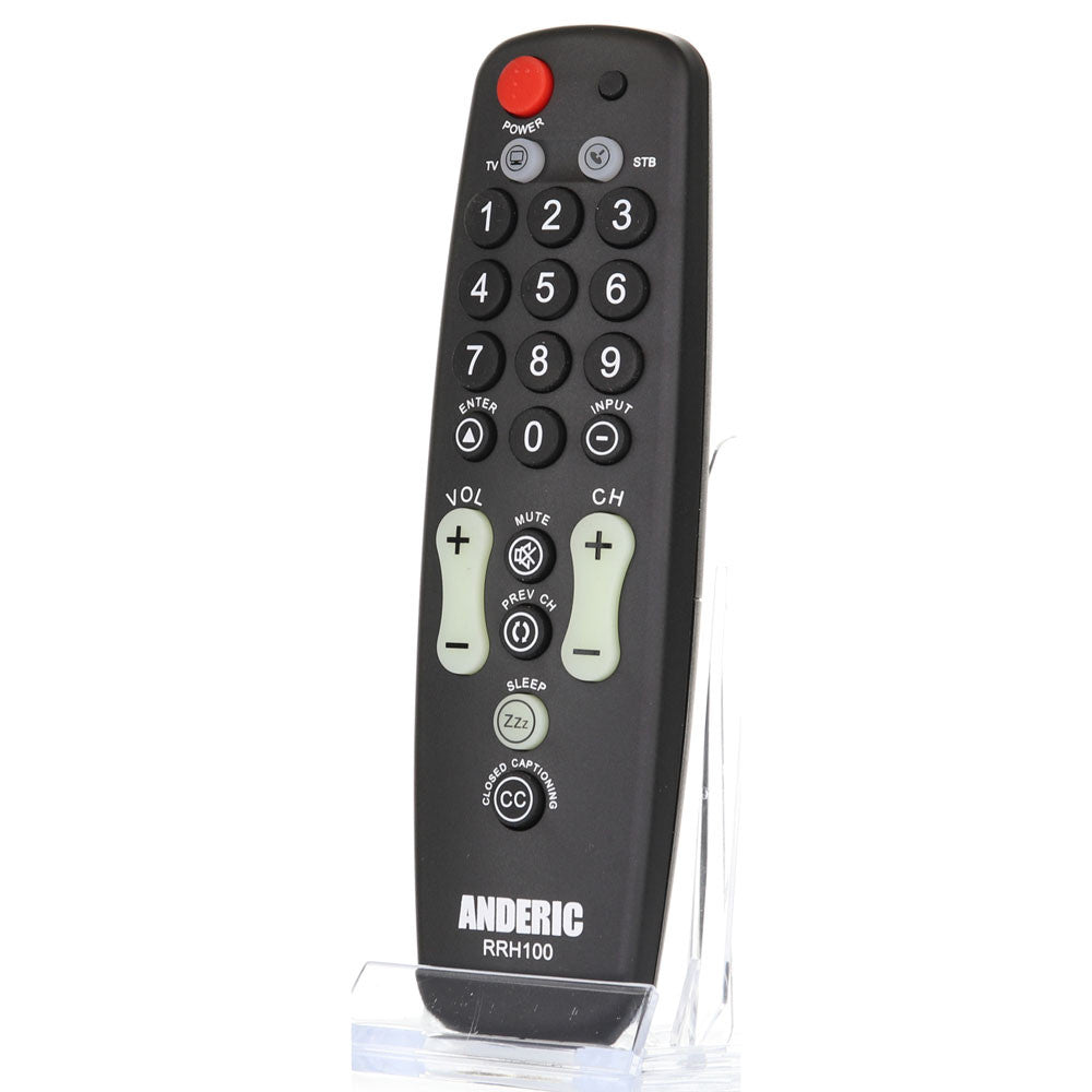 Anderic RRH100 1-Device Universal Remote Control for Hospitality TVs a