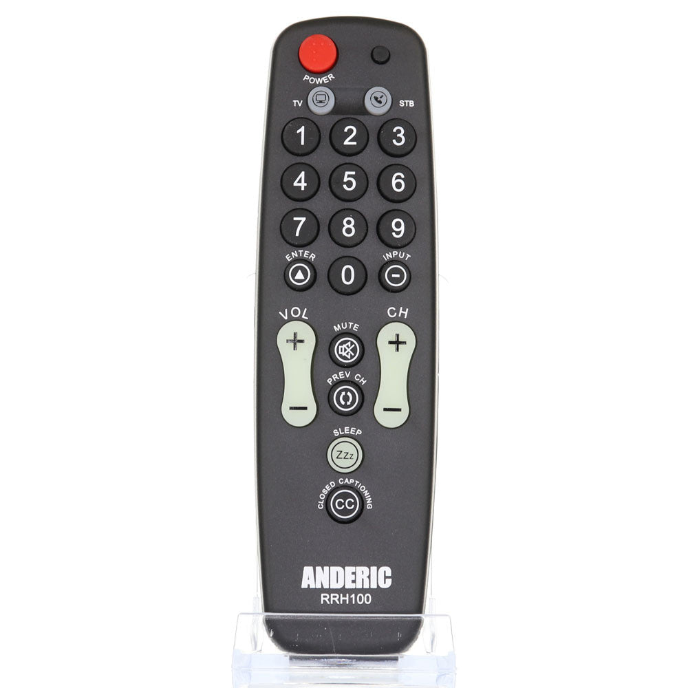 Anderic RRH100 1-Device Universal Remote Control for Hospitality TVs a